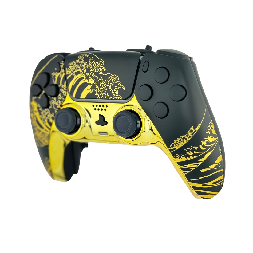 Pro Controller - Golden Wave - 8 Remappable Buttons – Get A Grip Gaming